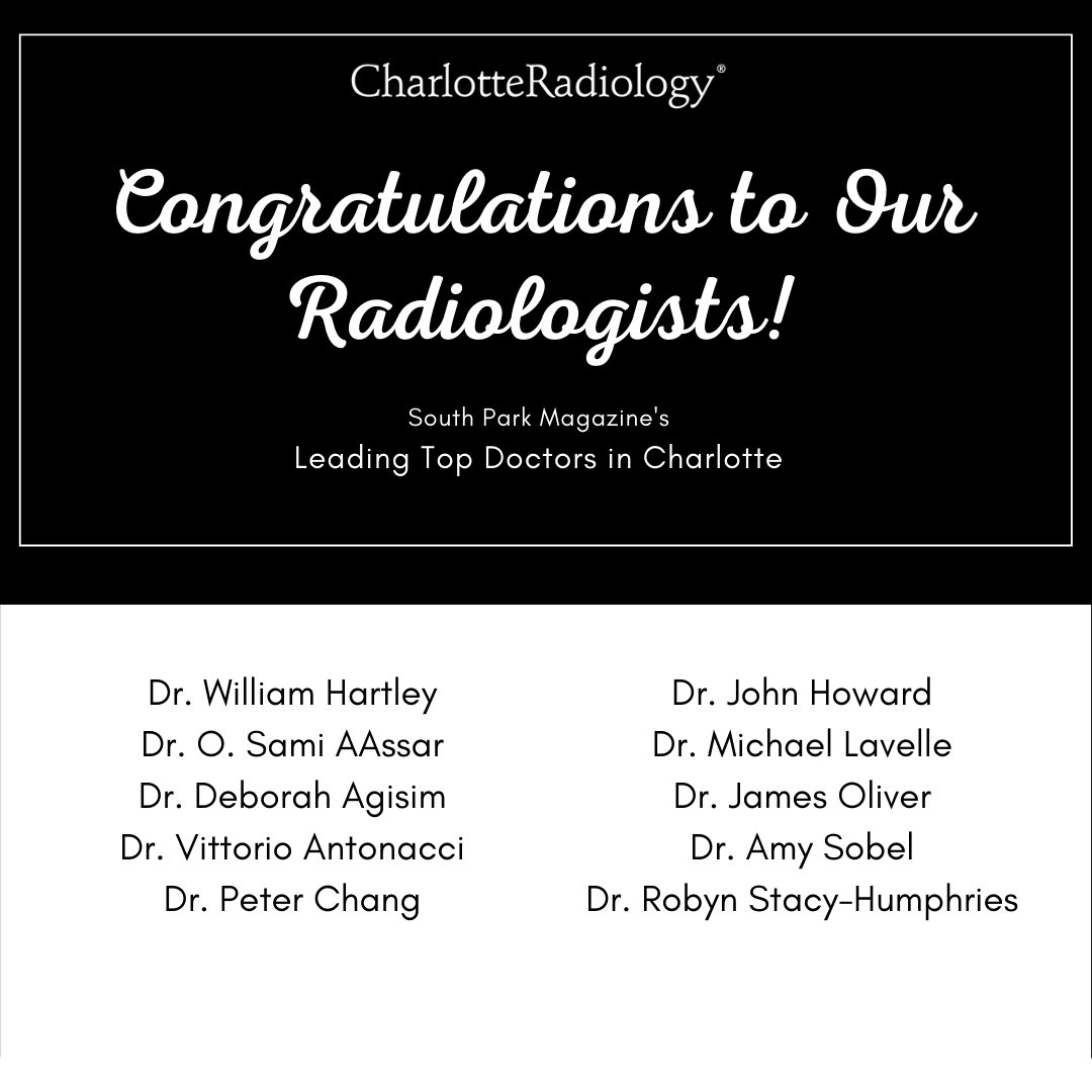 CR Radiologists Recognized as Leading Top Doctors - Charlotte Radiology